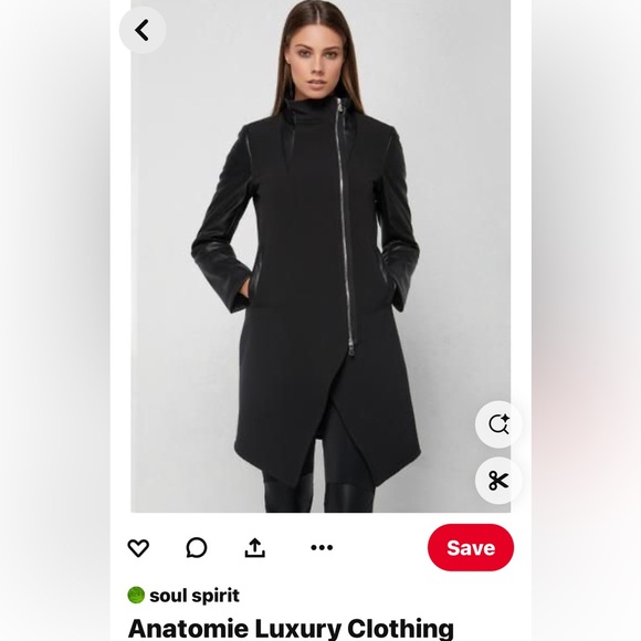 Anatomie | Jackets & Coats | Anatomie Made In Italy Luxury Faux Leather ...
